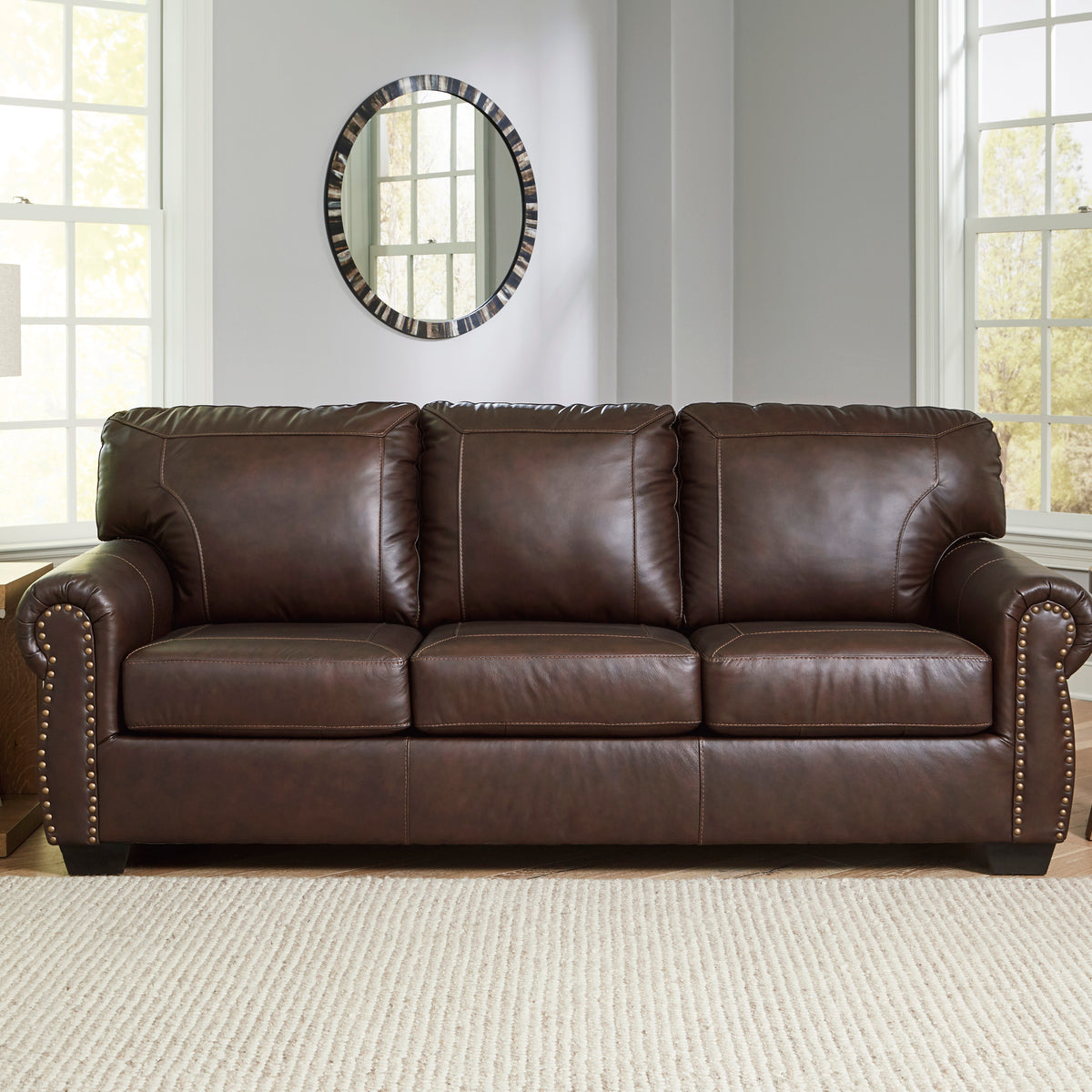 Ashley Dark Brown Colleton Sofa - Leather – Home Elegance USA