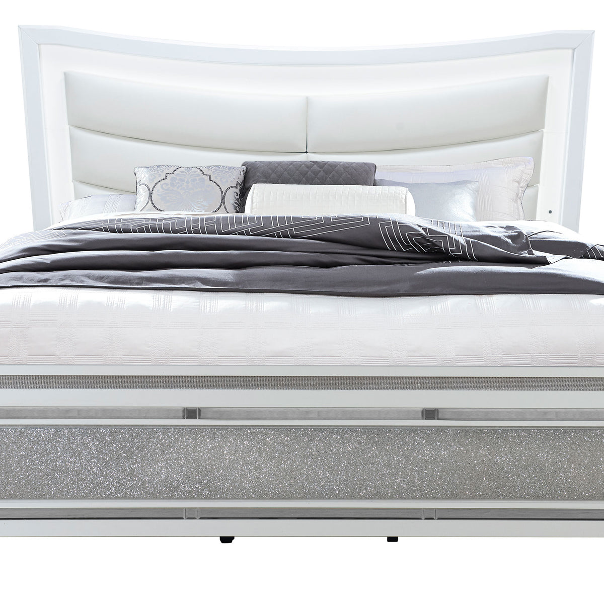Collete White King Bed | Global – Home Elegance USA
