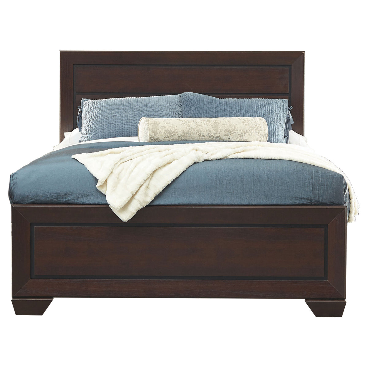 Kauffman Wood California King Panel Bed Dark Cocoa | Coaster – Home ...