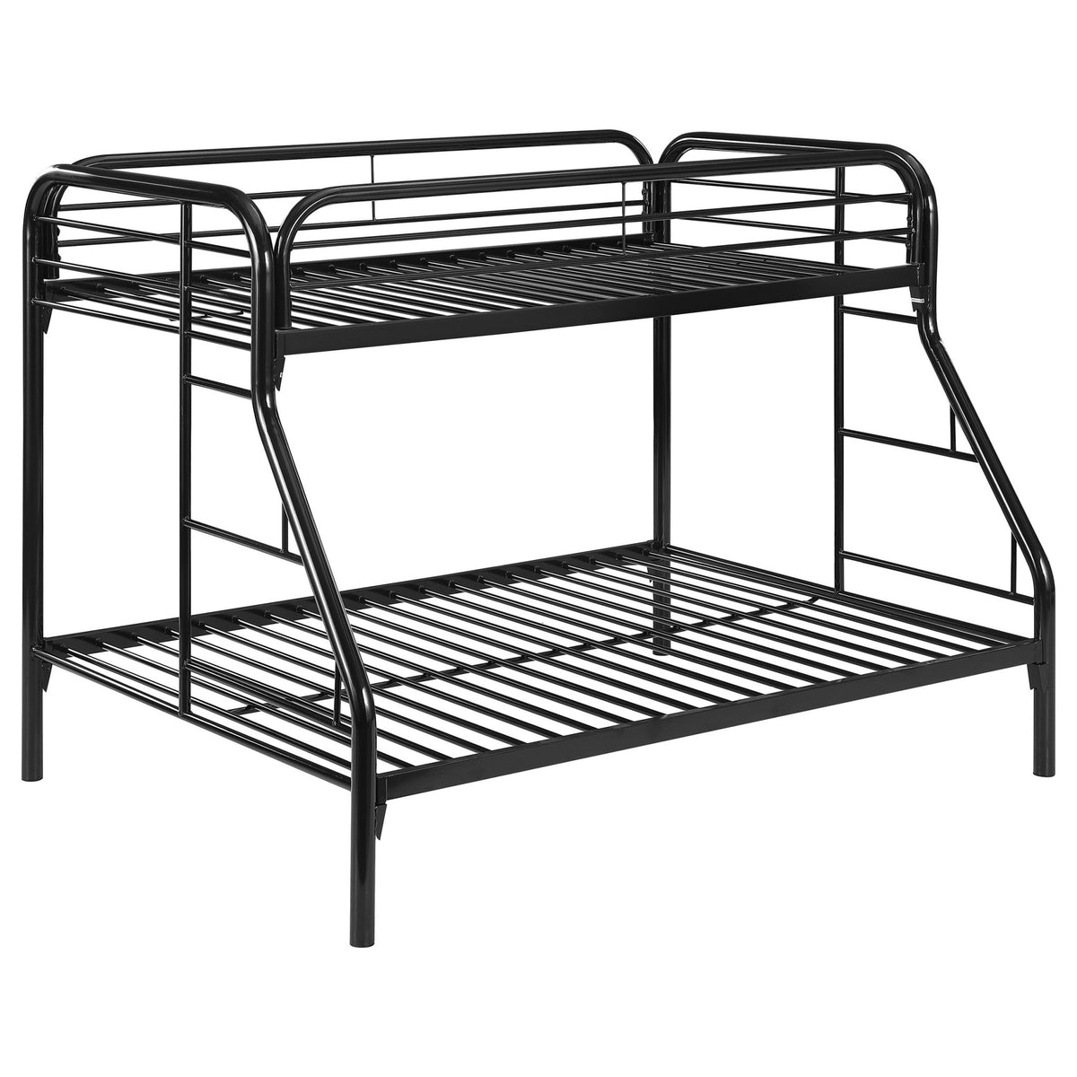 Morgan Twin Over Full Bunk Bed Black | Coaster – Home Elegance Furniture