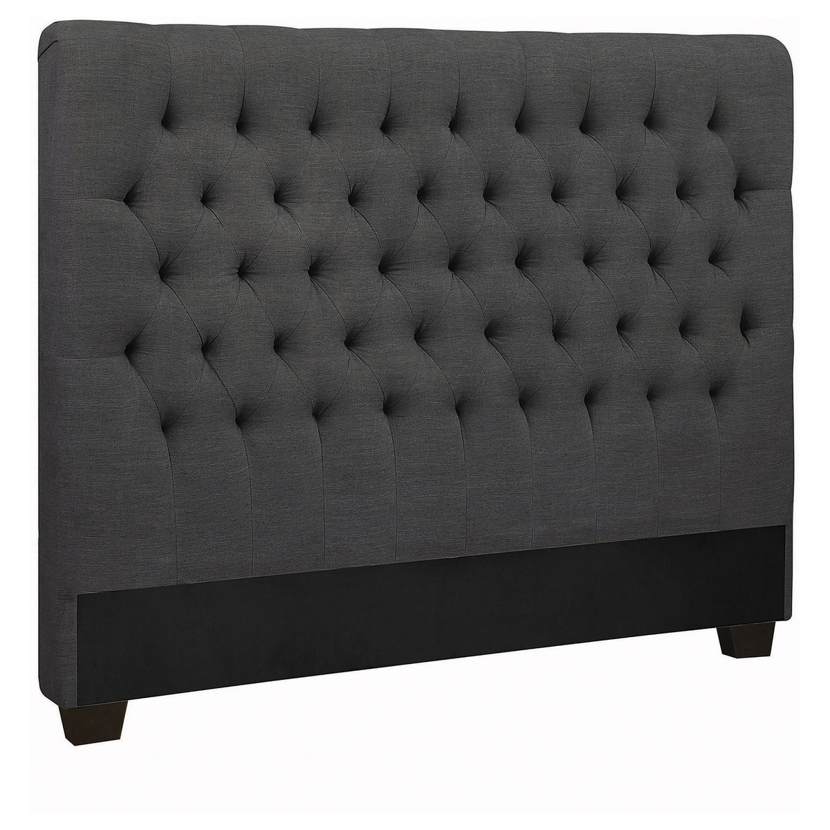 Chloe Tufted Upholstered Queen Headboard Charcoal | Coaster – Home ...