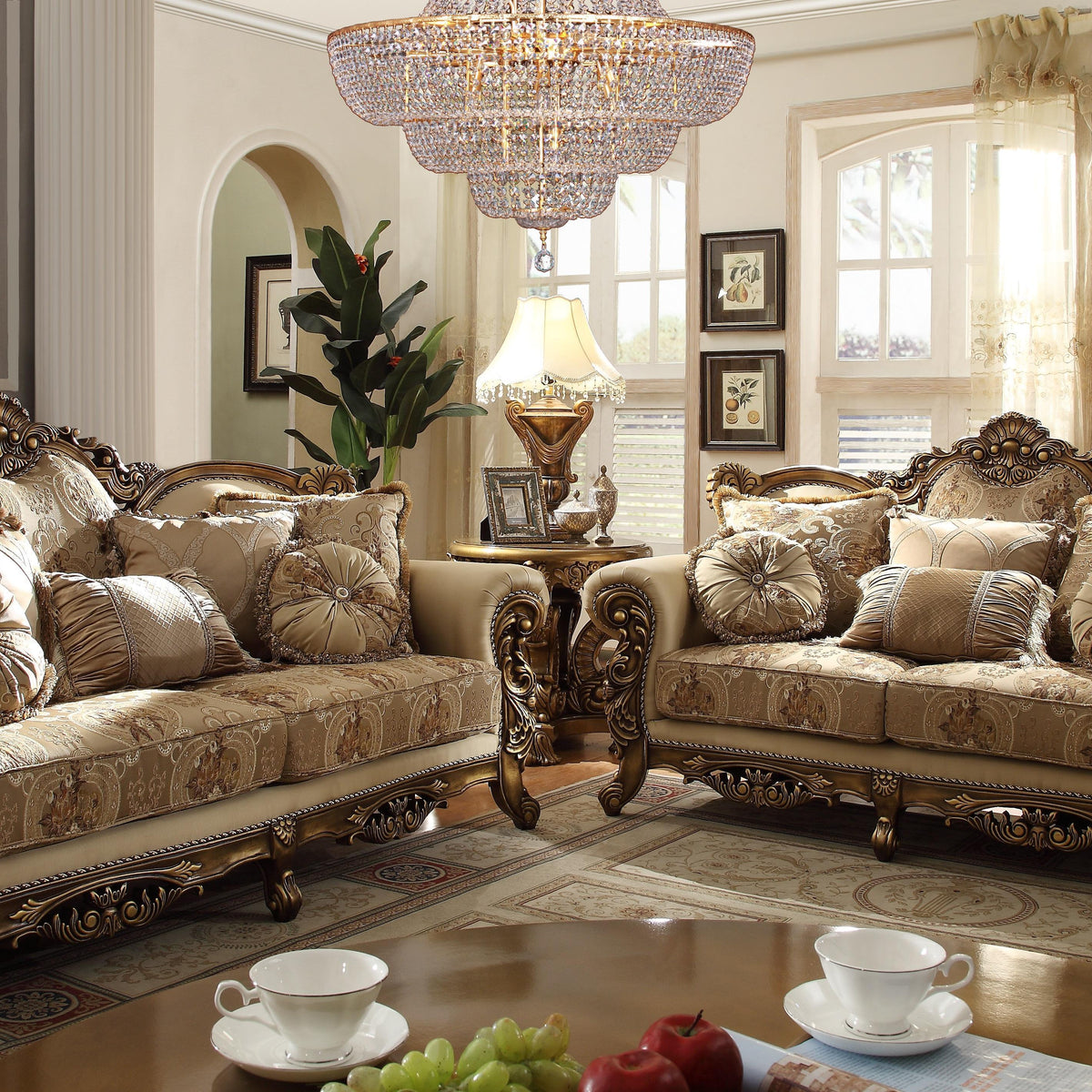 HD-506 Traditional Living Room Set by Homey Design - Home Elegance USA