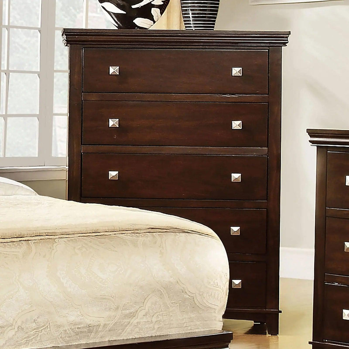 Spruce Brown Cherry Chest Bed | Furniture of America – Home Elegance USA