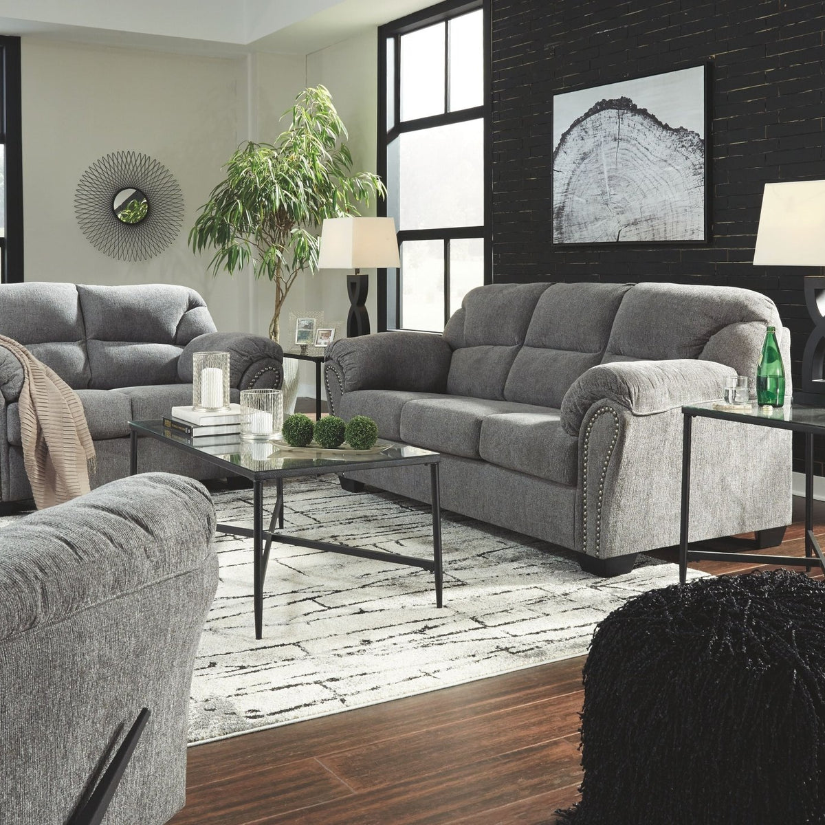 Allmaxx - Pewter - 3 Pc. Sofa | Ashley Furniture – Home Elegance USA