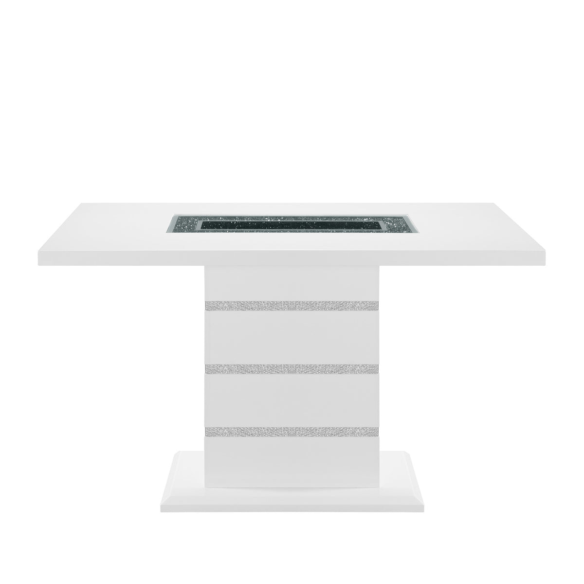 Monaco White Rectangular Bar Table – Home Elegance USA
