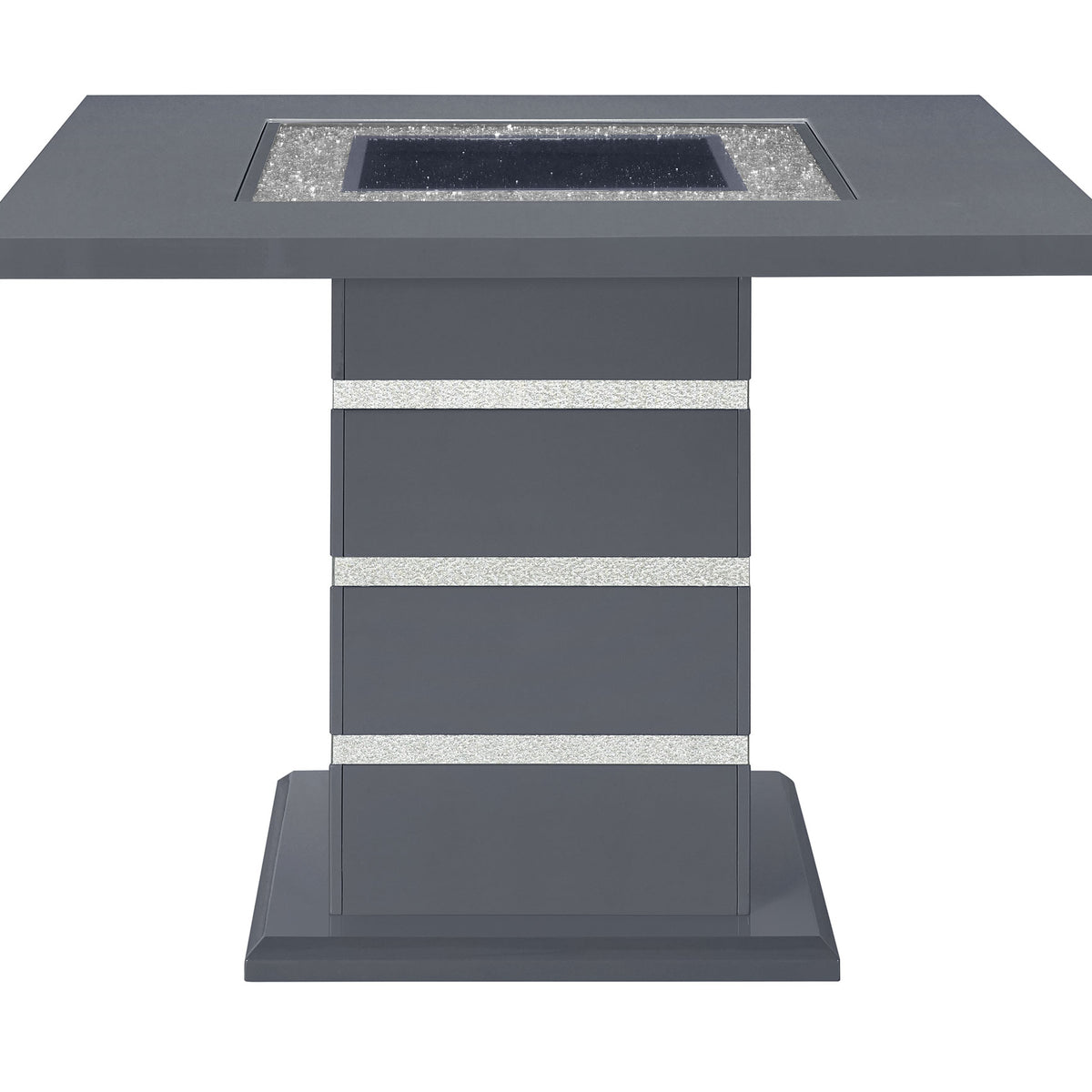 Monaco Dark Grey Bar Table – Home Elegance Furniture