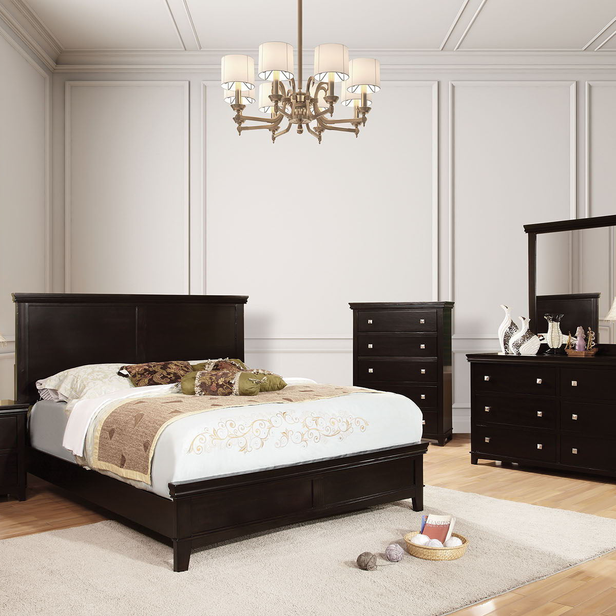 Spruce - 5 Piece Queen Bedroom Set With Chest - Espresso – Home ...