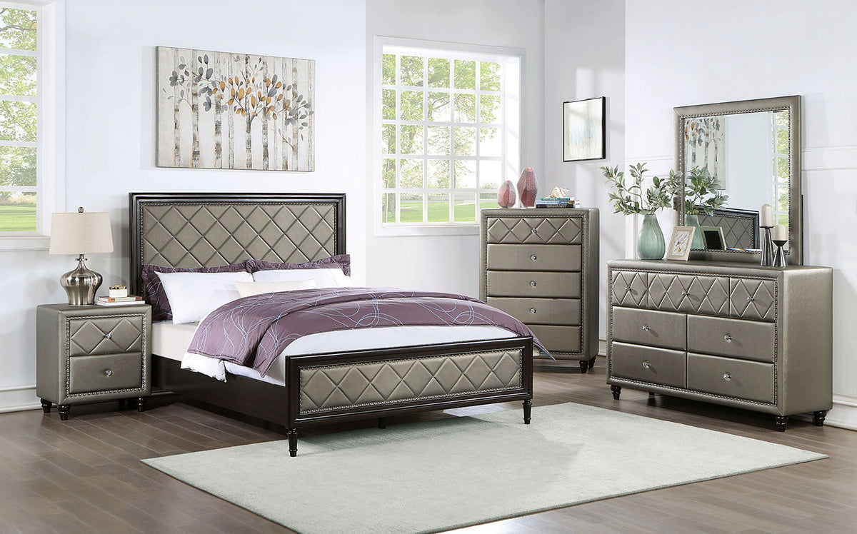 Xandria - 4 Piece Queen Bedroom Set - Espresso – Home Elegance USA