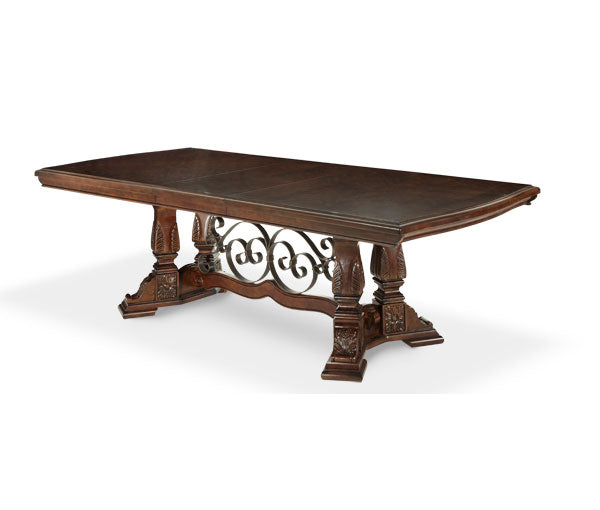 Windsor Court Dining Table 84"–124" Fruitwood – AICO Furniture – Home ...