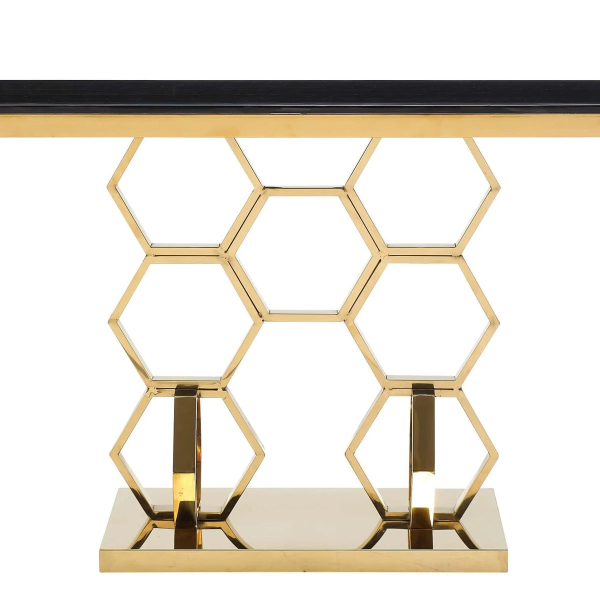 Hannah Modern Style Marble Console Table With Metal Base | Cosmos ...