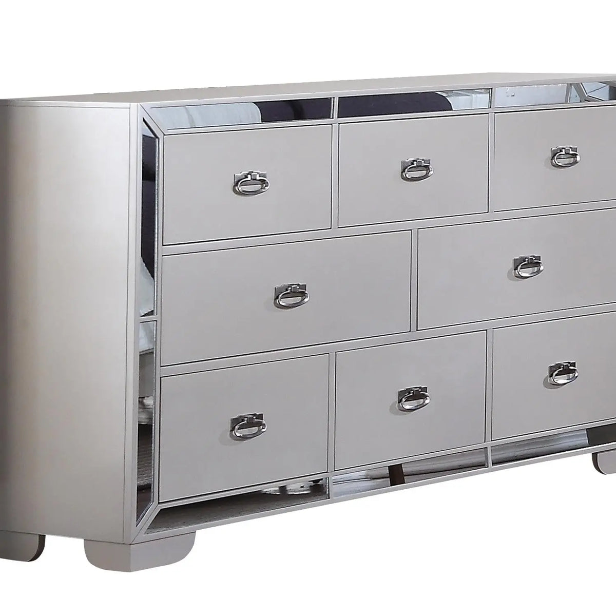 Gloria Contemporary Style Dresser In White Finish Wood | Cosmos – Home ...