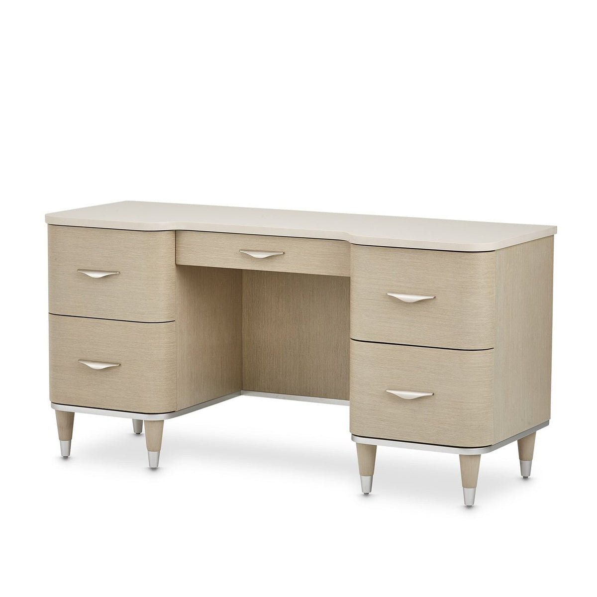 Eclipse Vanity/Writing Desk Moonlight by Aico Furniture | Home Elegance USA