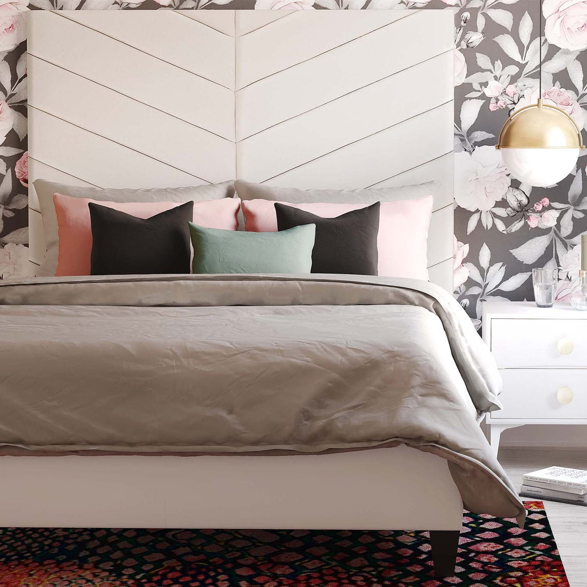 Javan Velvet Bed | TOV – Home Elegance USA