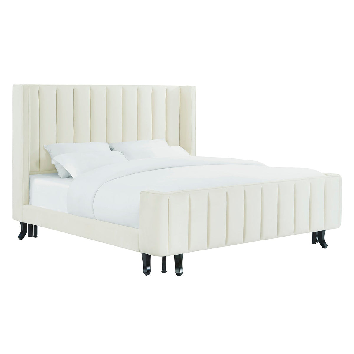 Waverly Velvet Bed | TOV – Home Elegance Furniture