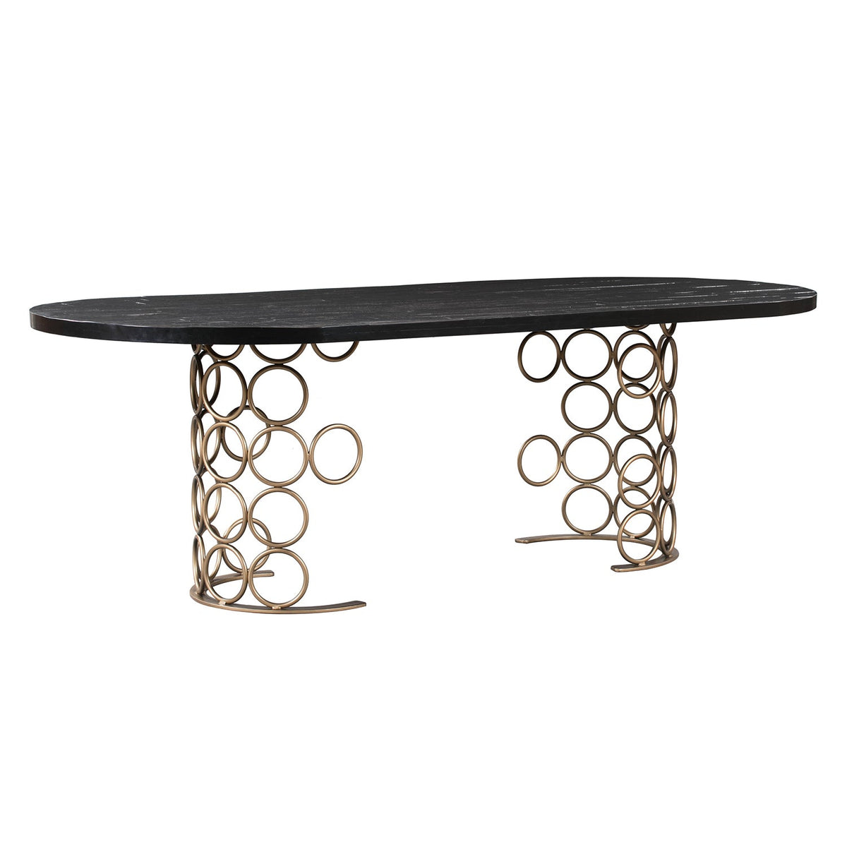 Valentina Brass Dining Table | TOV – Home Elegance USA