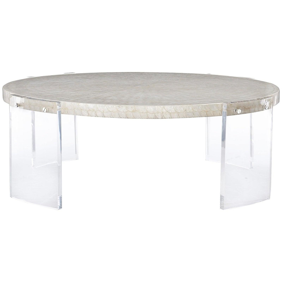 Pearle Cocktail Table Capiz Shell & Acrylic Legs – Bernhardt – Home ...