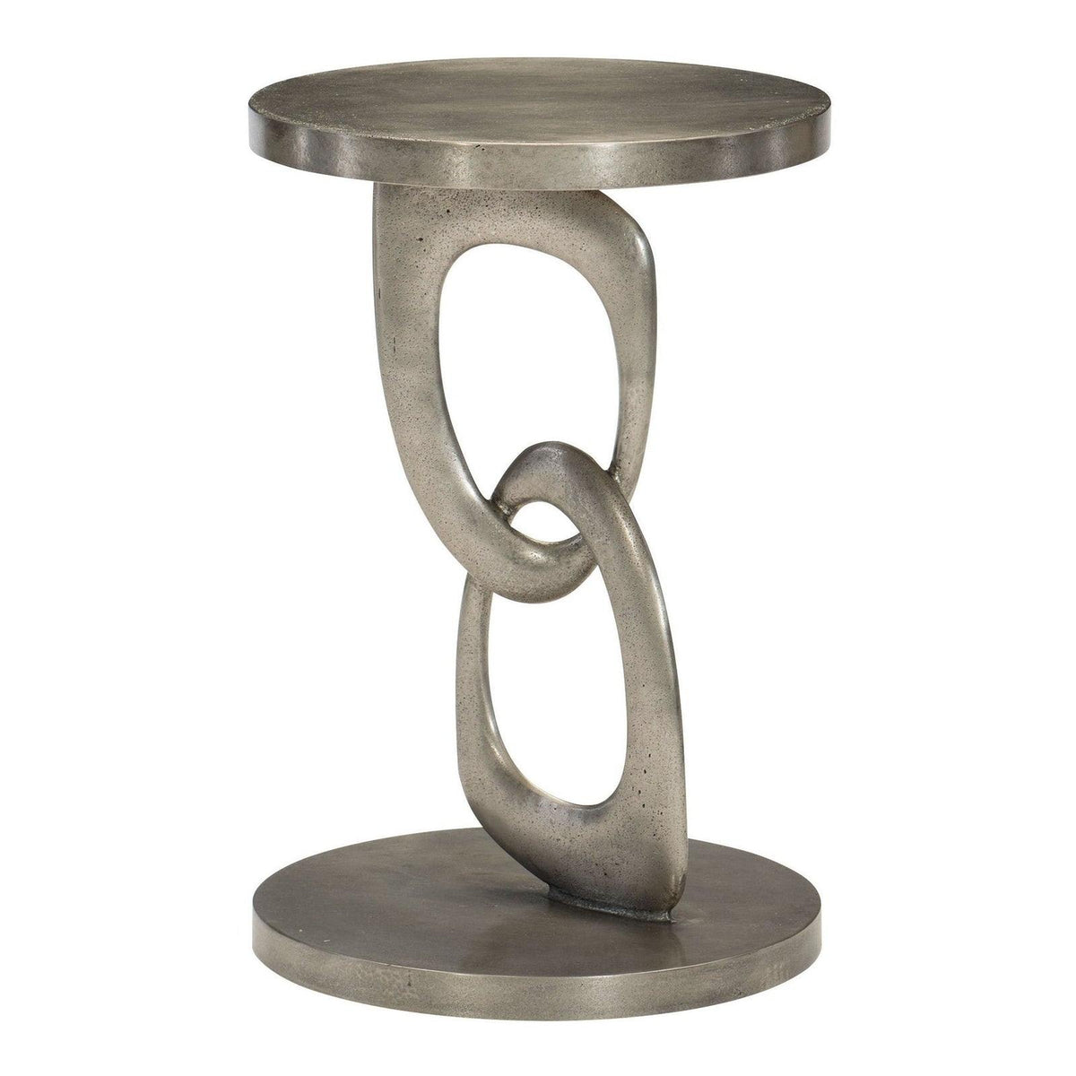 Linea Metal Interlocking Round Chairside Table | Bernhardt Furniture ...