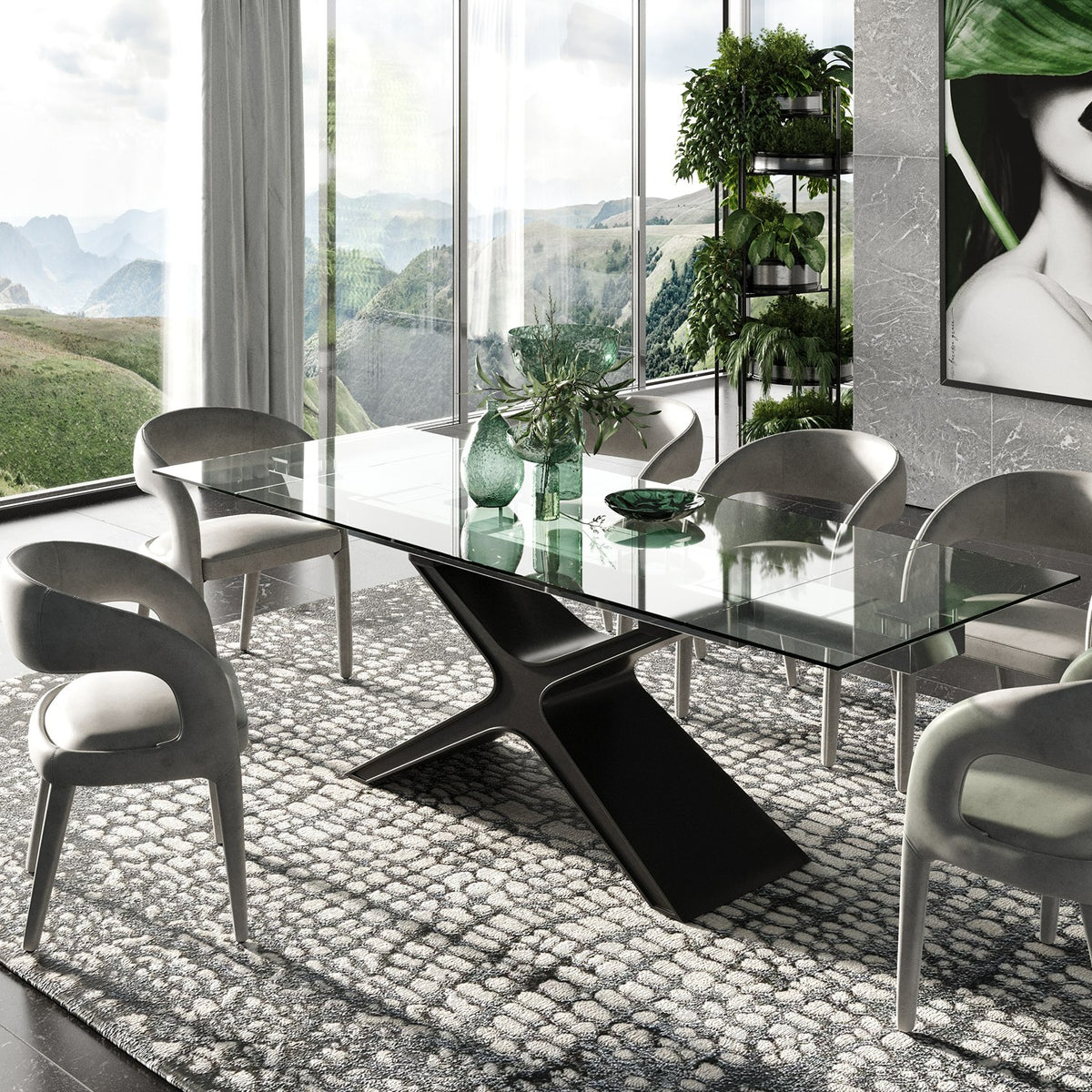 Modrest Adler - Modern Black Glass Extendable | VIG Furniture – Home ...