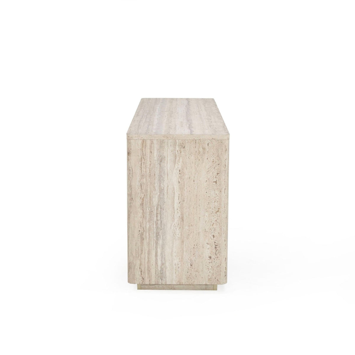 Nova Domus Roma - Modern Faux Travertine + Gold Dresser – Home Elegance USA
