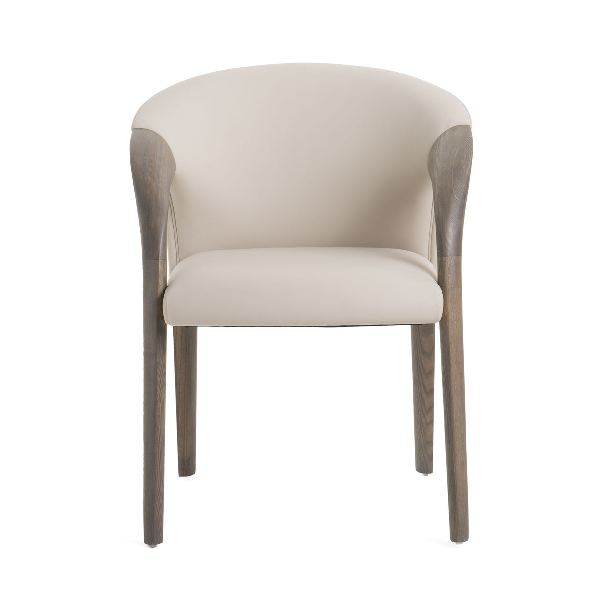 Modrest Wynetta Mid-Century Modern Grey Vegan Leather + Grey Ash Dini ...